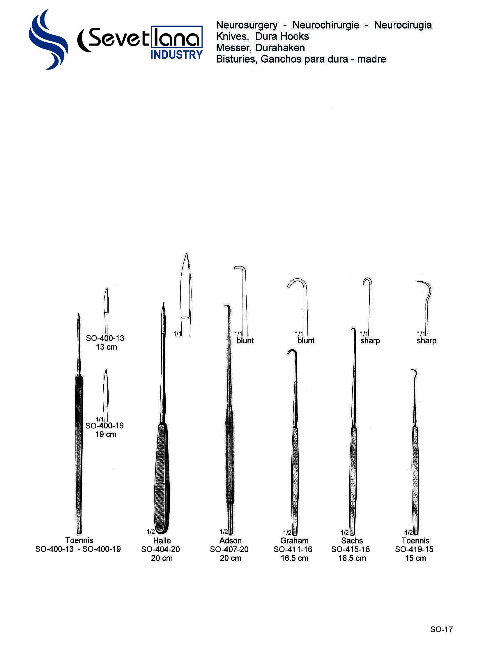 Dura Hooks - Sevetlana Industry - Manufacturer And Supplier Of Surgical ...